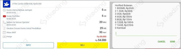 Daftar Harga Paket Internet XL Lengkap Terbaru 2024