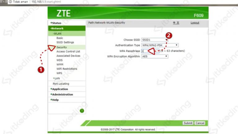 3 Cara Ganti Password WiFi IndiHome Modem ZTE & Huawei