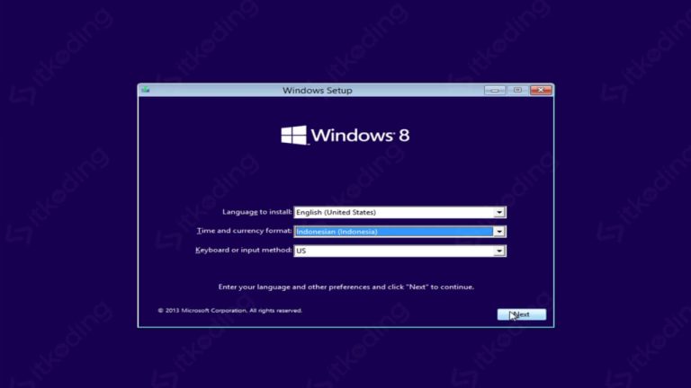 Cara Install Windows 8 / 8.1 dengan Flashdisk dan DVD