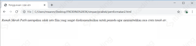 Pemformatan Teks Pada HTML : Fungsi Tag b, i, u