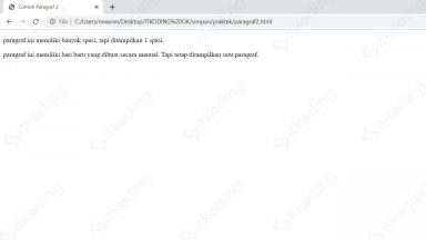 Cara Membuat Paragraf pada HTML : Fungsi Tag p