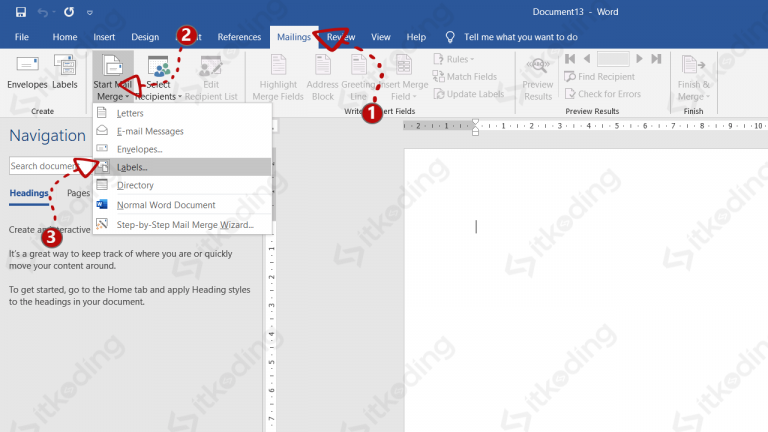 Cara Cepat Membuat dan Print Label Undangan di Word