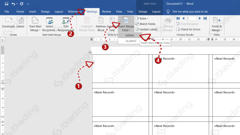 Cara Cepat Membuat dan Print Label Undangan di Word