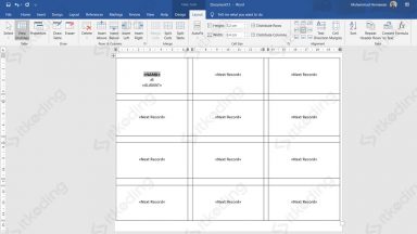 Cara Cepat Membuat dan Print Label Undangan di Word