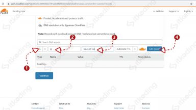 Menghubungkan Domain ke server Dengan DNS Hosting Cloudflare