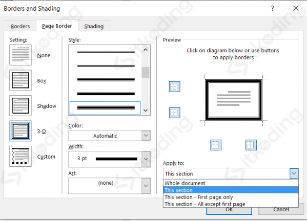 4 Cara Membuat Bingkai di Word (Border) & Contohnya