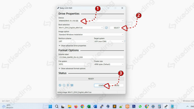 3 Cara Membuat Bootable Flashdisk Windows 7, 8, 10, 11 Lengkap