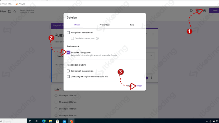 Tutorial Cara Membuat Kuesioner Online di Google Form