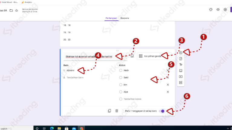 Cara Membuat Absen Online di Google Form Paling Mudah