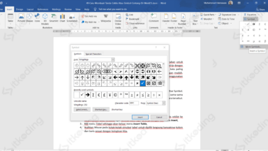 2 Cara Membuat Tanda Simbol Ceklis / Centang di Word (√)