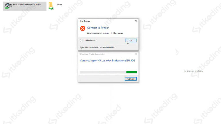 Cara Mengatasi Printer Error 0x0000011b di Windows
