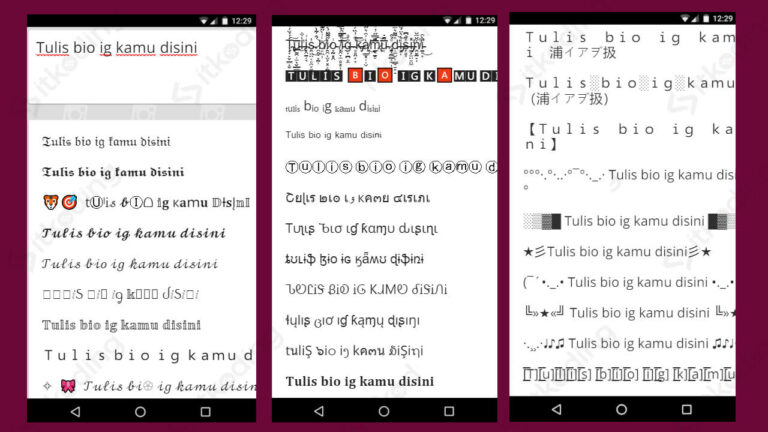 Cara Membuat Bio Instagram, Mengubah Font & Tambah Link