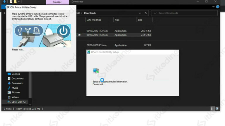 Cara Install & Download Driver Epson L210 Untuk Windows