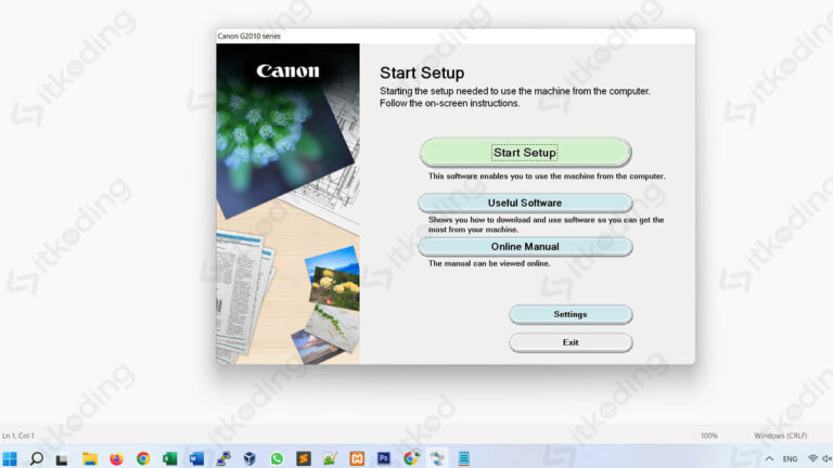 Driver Printer & Scanner Canon G2010 - Download dan Cara Install