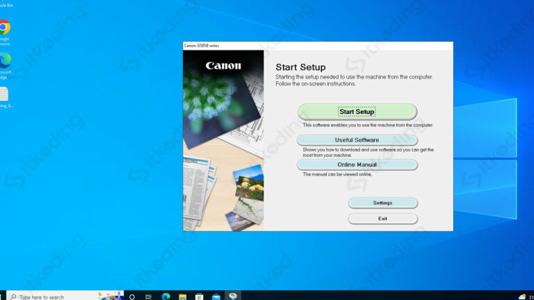 Cara Install & Download Driver Canon G3010 Untuk Windows
