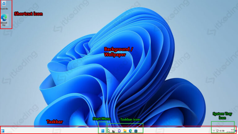 Mengenal Bagian-Bagian pada Desktop Windows 11