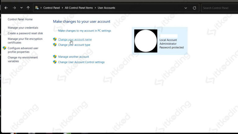 Cara Mudah Mengganti Nama User di Laptop Windows 11 Cara Mudah Mengganti Nama User di Laptop Windows 11
