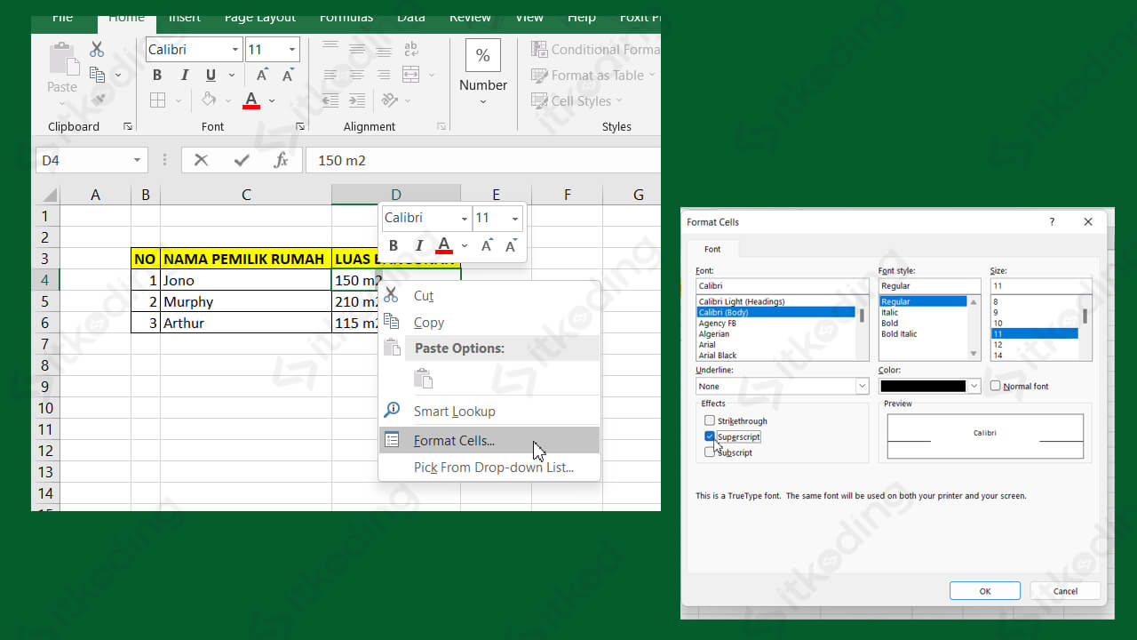 Cara Membuat Pangkat Di Excel Dengan Cepat Dan Mudah Cara Membuat Pangkat Di Excel Dengan Cepat Dan Mudah