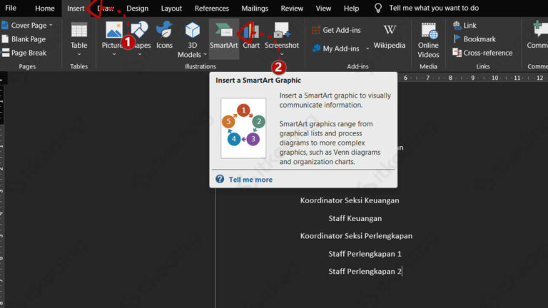 Cara Cepat Membuat Bagan Struktur Organisasi di Word