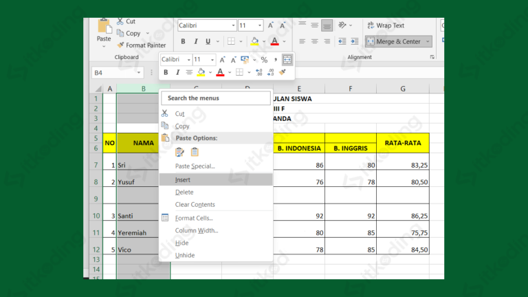 Cara Menambah Baris dan Kolom di Excel dengan Cepat Cara Menambah Baris dan Kolom di Excel dengan Cepat