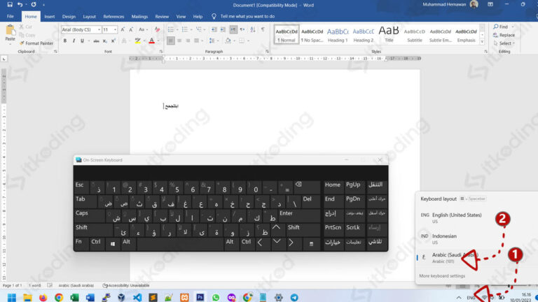 Cara Menulis Arab di Word dengan Font yang Bagus dan Mudah