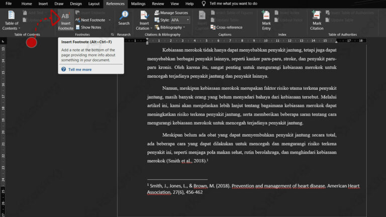 Panduan Lengkap Cara Membuat Footnote di Word dengan Mudah