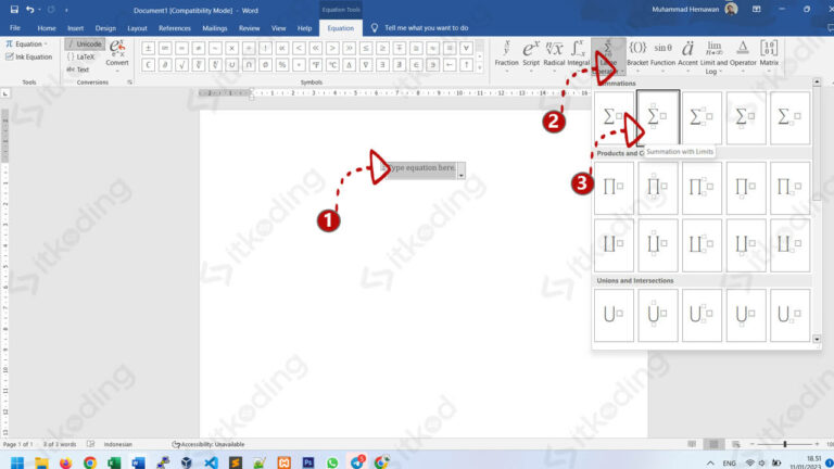 Cara Mudah Membuat Rumus di Word Lengkap Cara Mudah Membuat Rumus di Word Lengkap