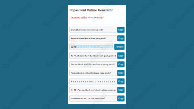 Copas Font Online: Gaya Tulisan Keren, Cantik, Unik