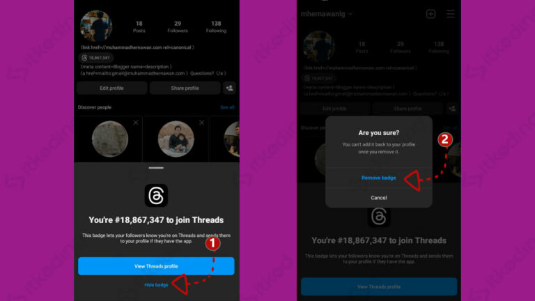 Cara Menghapus Threads Di Bio Instagram Lewat HP