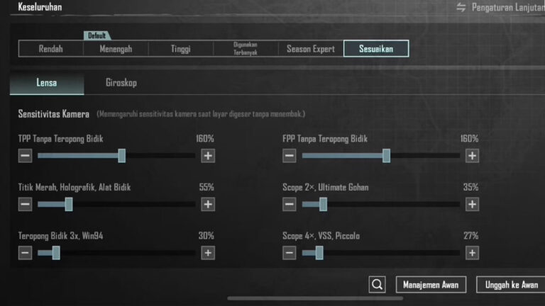Setting Sensitivitas PUBG 2023 Terbaru No Recoil No Gyro