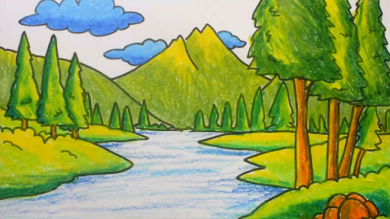 50 Contoh Gambar Pemandangan Alam Indah, Simple dan Mudah