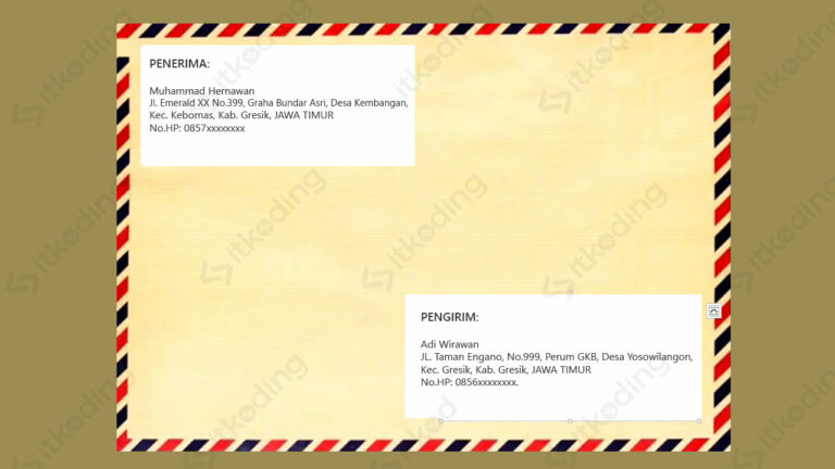 Cara Menulis Alamat Paket Tulis Tangan & Ketik (JNE, J&T, dll)