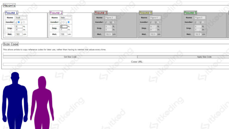 Website Perbandingan Tinggi Badan Online Dan Ilustrasi