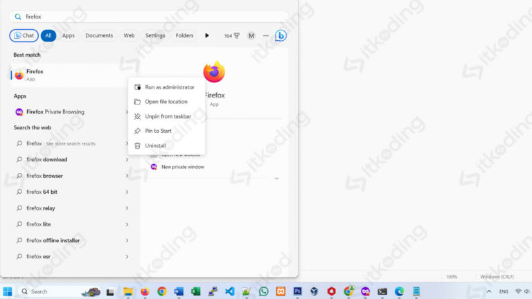 Cara Menampilkan Aplikasi di Layar Utama Laptop Windows 11