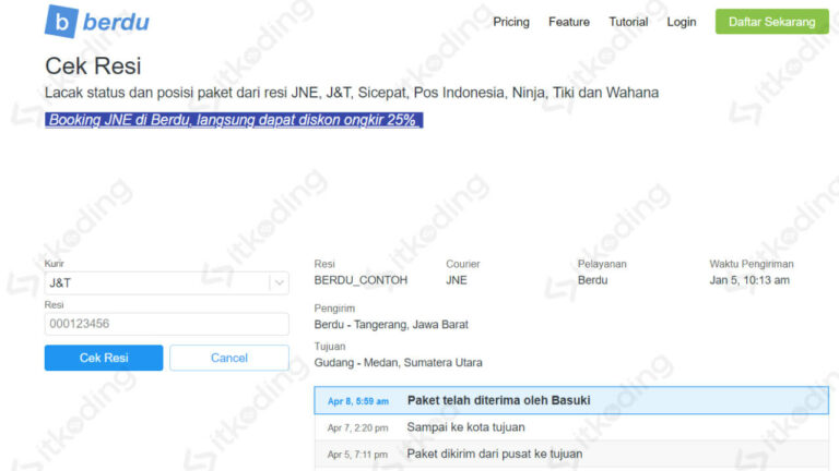 6 Cara Cek Resi J&T (jnt Paket, Express, Cargo) Lengkap