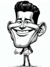 25 Gambar Karikatur Mudah Ditiru yang Lucu dan Keren