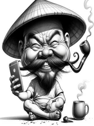 25 Gambar Karikatur Mudah Ditiru yang Lucu dan Keren