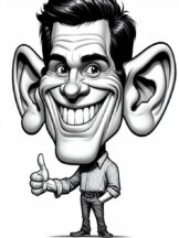 25 Gambar Karikatur Mudah Ditiru yang Lucu dan Keren