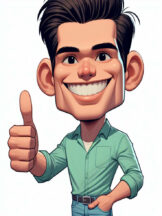 25 Gambar Karikatur Mudah Ditiru yang Lucu dan Keren