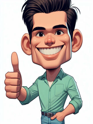 25 Gambar Karikatur Mudah Ditiru yang Lucu dan Keren