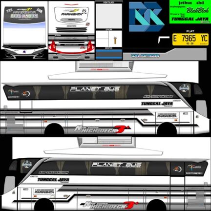 3 Livery Bussid Kids Panda Shd Jb3, Jb5, Lengkap!