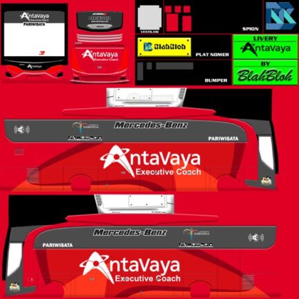31 Livery Bussid Pariwisata HD dan SHD Format PNG