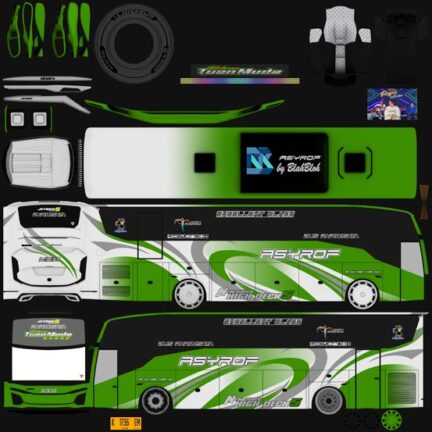 17 Livery Bussid Asyrof SHD, Jb3 Dan Jb5 Lengkap