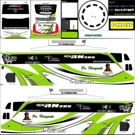 27 Livery Bussid PO Haryanto HD, SHD, XHD, SDD Keren Dan Jernih