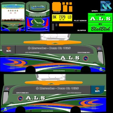 18 Livery Bussid Als HD Dan Shd Jernih, Terbaru!