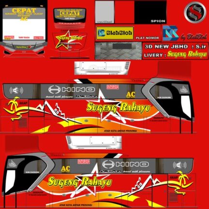 13 Livery Bussid Sugeng Rahayu HD, SHD Lengkap dan Keren