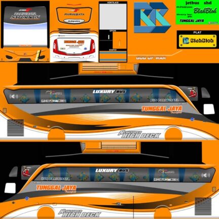 18 Livery Bussid Tunggal Jaya HD, SHD Lengkap dan Jernih