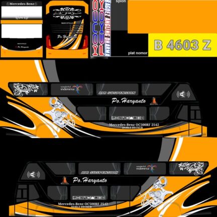 27 Livery Bussid PO Haryanto HD, SHD, XHD, SDD Keren Dan Jernih