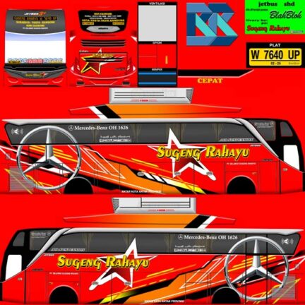 13 Livery Bussid Sugeng Rahayu HD, SHD Lengkap dan Keren