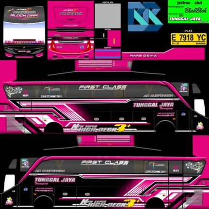 18 Livery Bussid Tunggal Jaya HD, SHD Lengkap dan Jernih